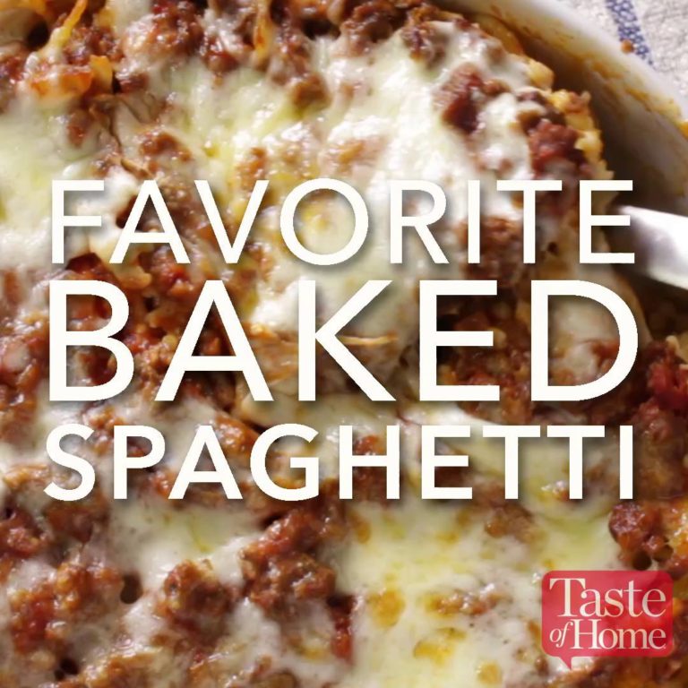 Favorite Baked Spaghetti - Cooking TV Recipes