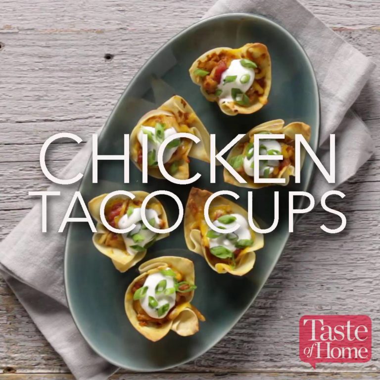 Chicken Taco Cups - Cooking TV Recipes