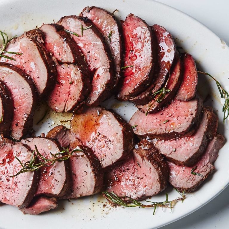 Roast Beef Tenderloin with Garlic and Rosemary - Cooking TV Recipes