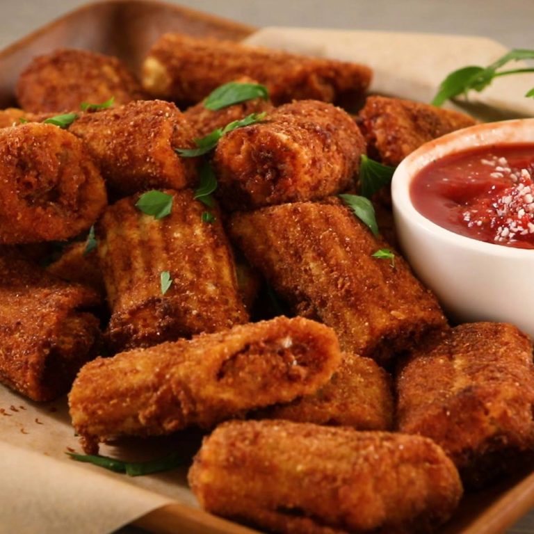 Deep-Fried Lasagna Pieces - Cooking TV Recipes