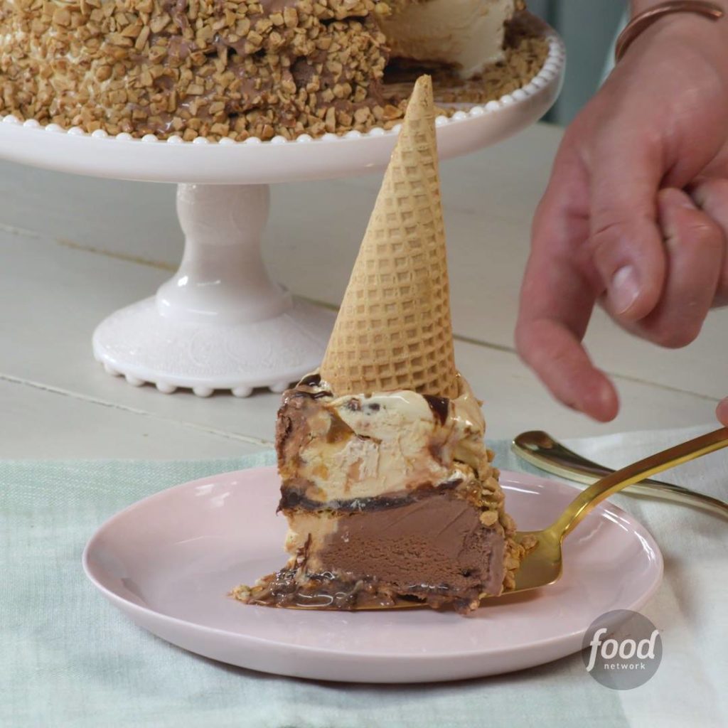 Salted Caramel Ice Cream Cone Cake - Cooking TV Recipes