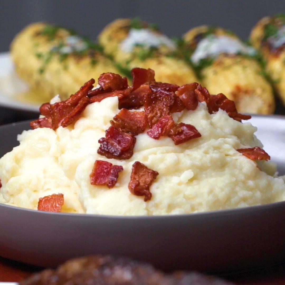 Maple Bacon Mashed Potatoes - Cooking TV Recipes