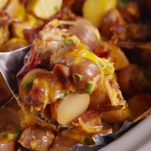Loaded Slow-Cooker Potatoes - Cooking TV Recipes