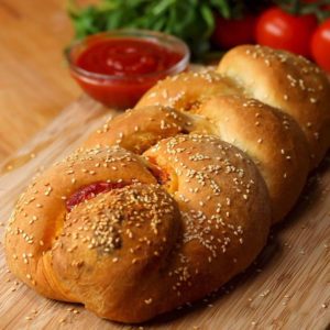 Bacon Cheeseburger Braid - Cooking TV Recipes