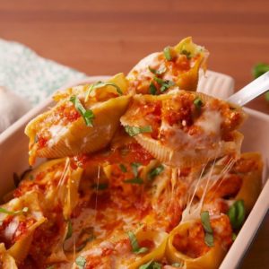 Chicken Parm Stuffed Shells - Cooking TV Recipes