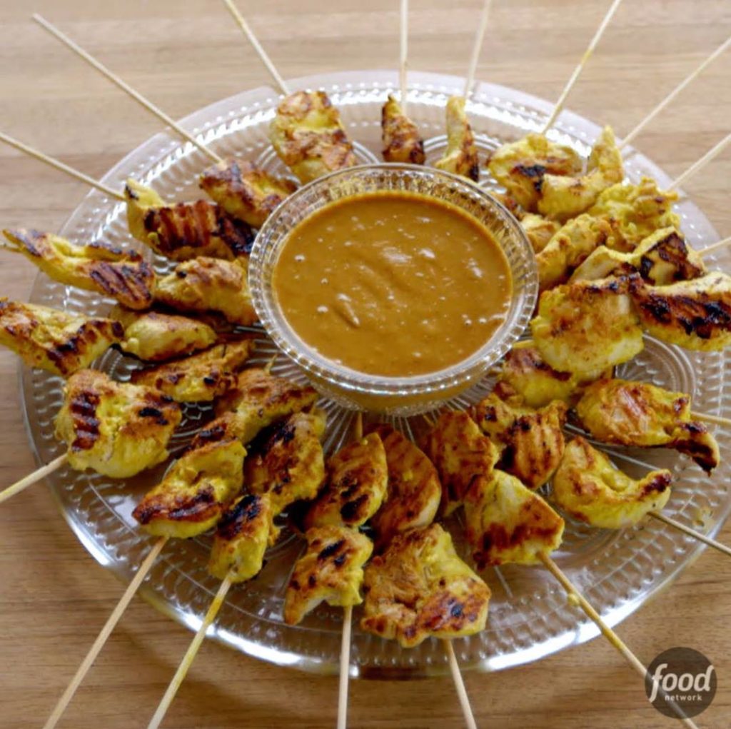 Chicken Satay with Peanut Sauce - Cooking TV Recipes