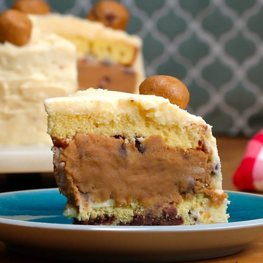 Cookie Dough Layered 'Box' Cake - Cooking TV Recipes