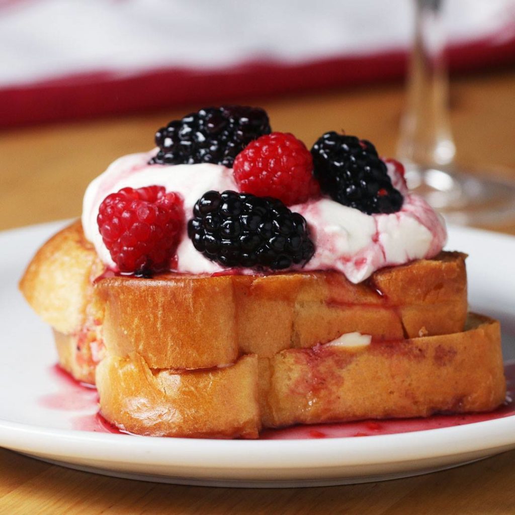 Berry-Stuffed French Toast For Two - Cooking TV Recipes
