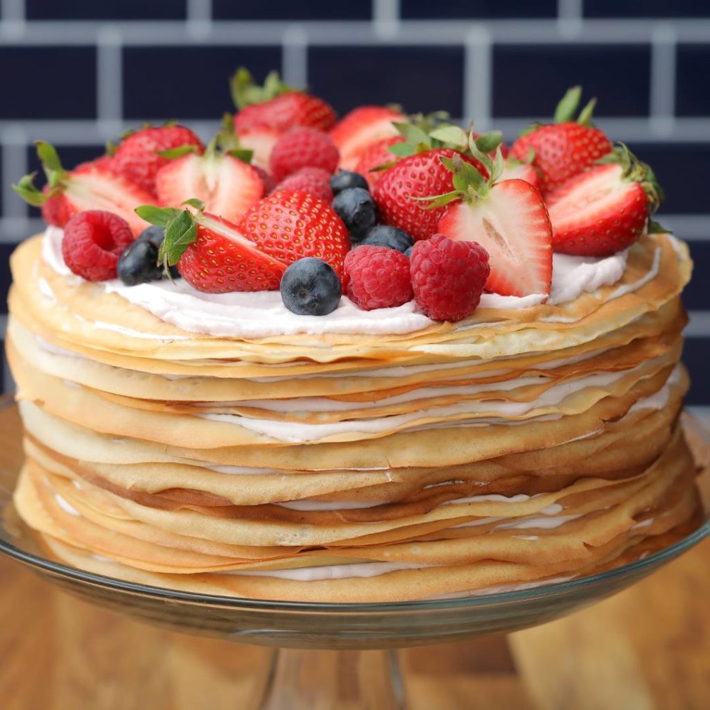 Berry Crepe Cake - Cooking TV Recipes