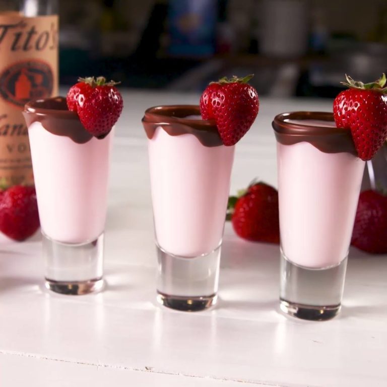 Chocolate Covered Strawberry Shooters - Cooking TV Recipes