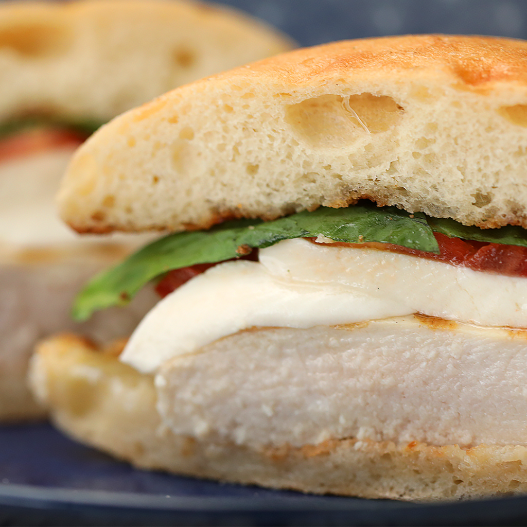 Grilled Chicken Caprese Sandwich - Cooking TV Recipes