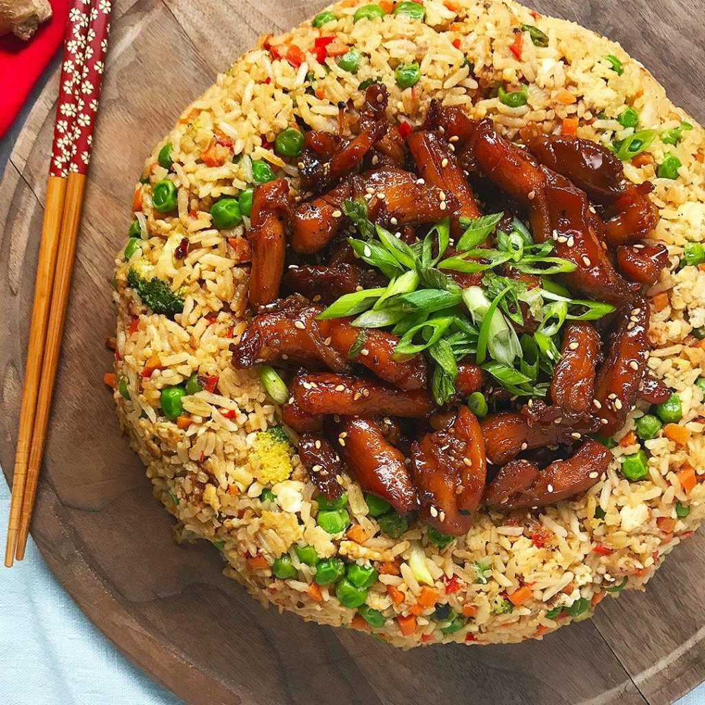 Teriyaki Chicken Fried Rice Dome - Cooking TV Recipes
