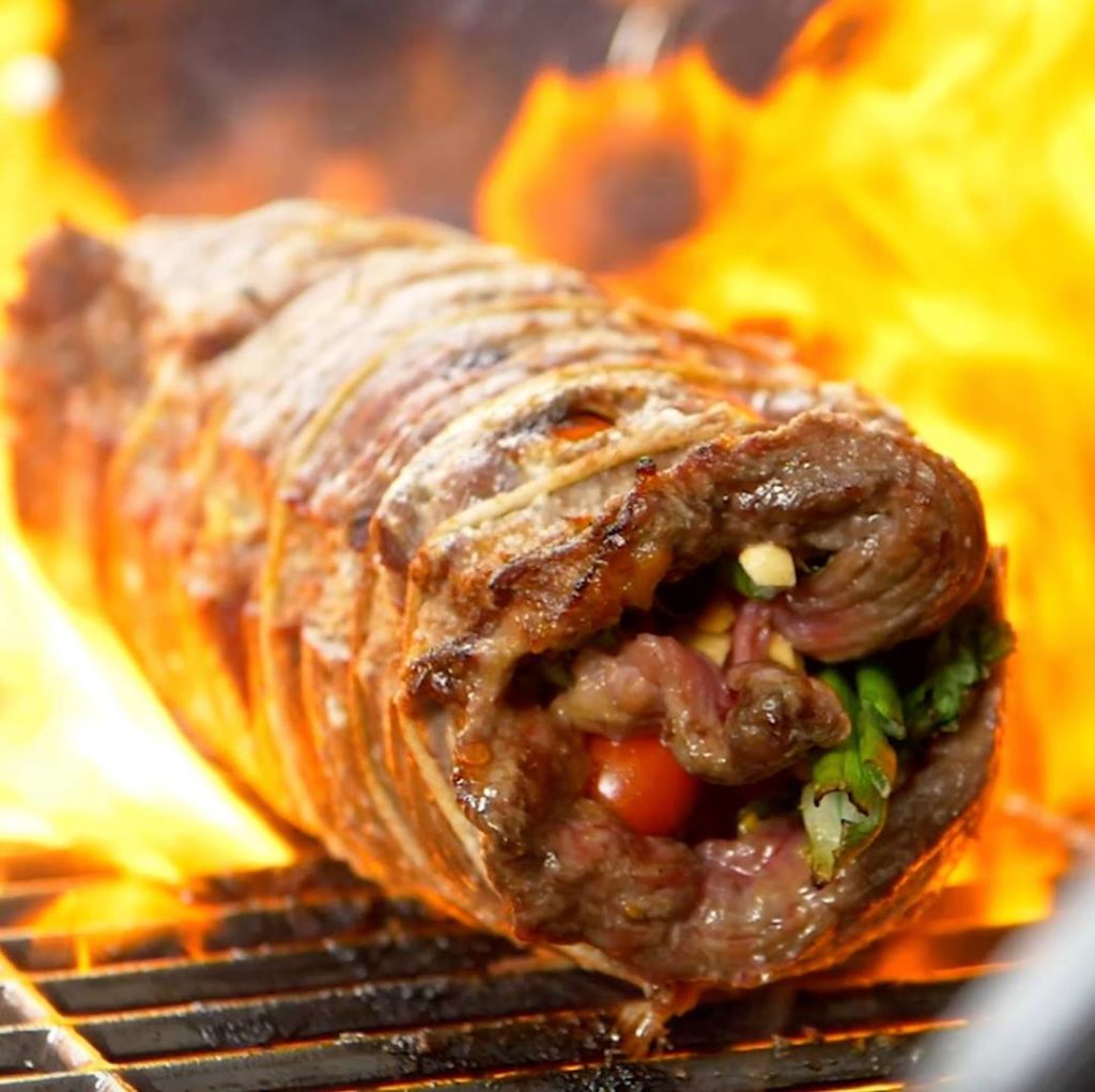 Grilled Thai Curry Beef Roll - Cooking TV Recipes