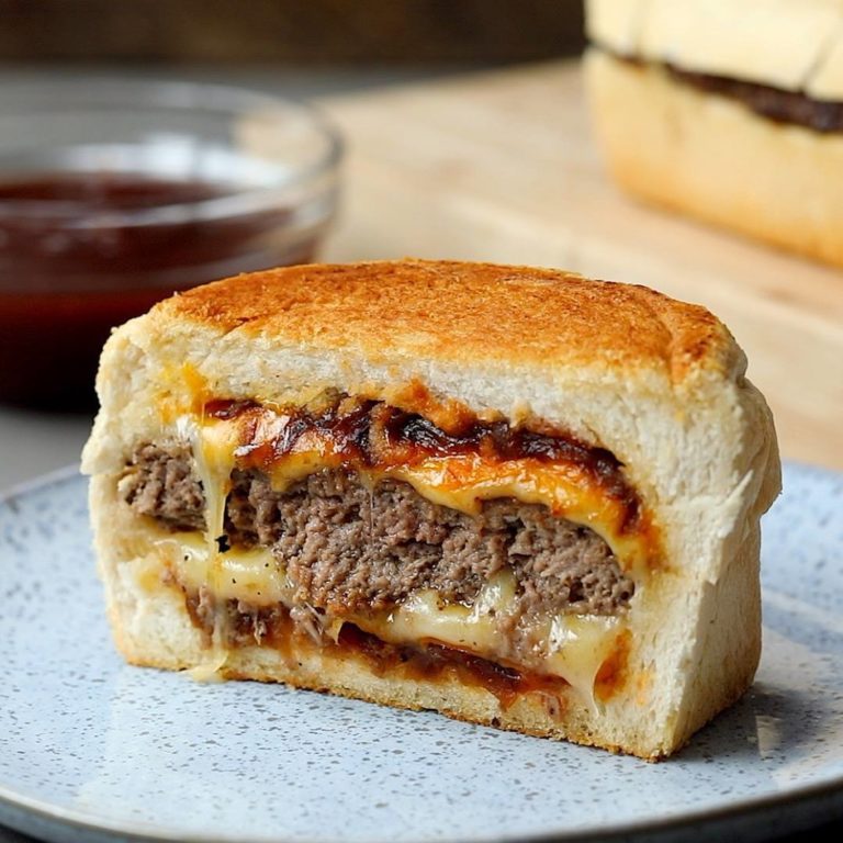 Giant BBQ Patty Melt Loaf - Cooking TV Recipes