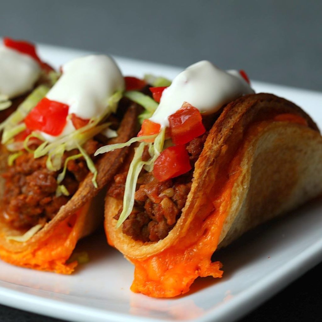 Grilled Cheese Tacos - Cooking TV Recipes