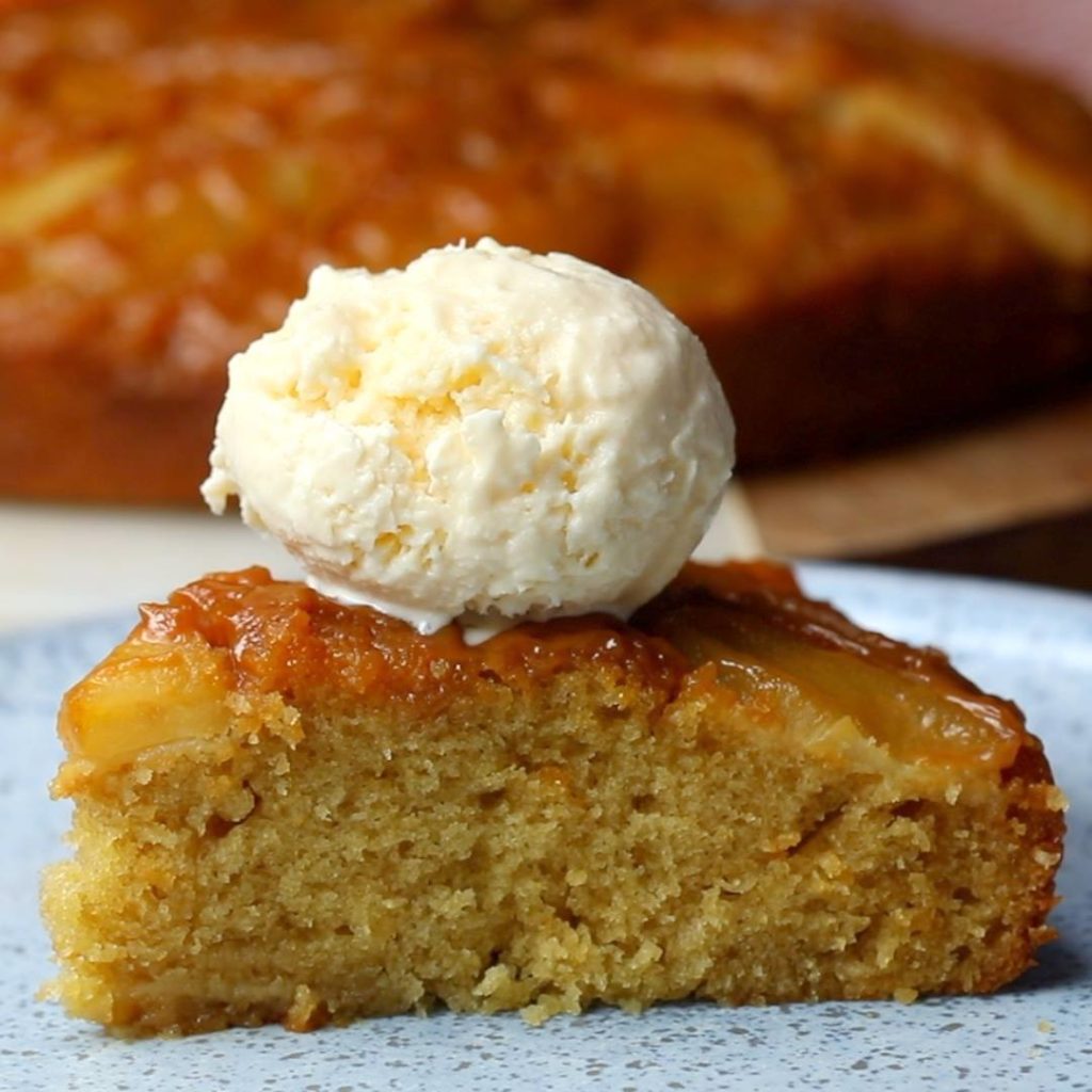 Upside Down Caramel Apple Cake Cooking Tv Recipes