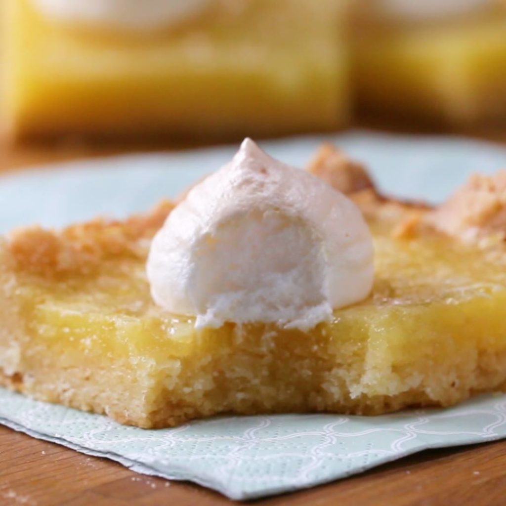 Lemon Meringue Bars - Cooking TV Recipes