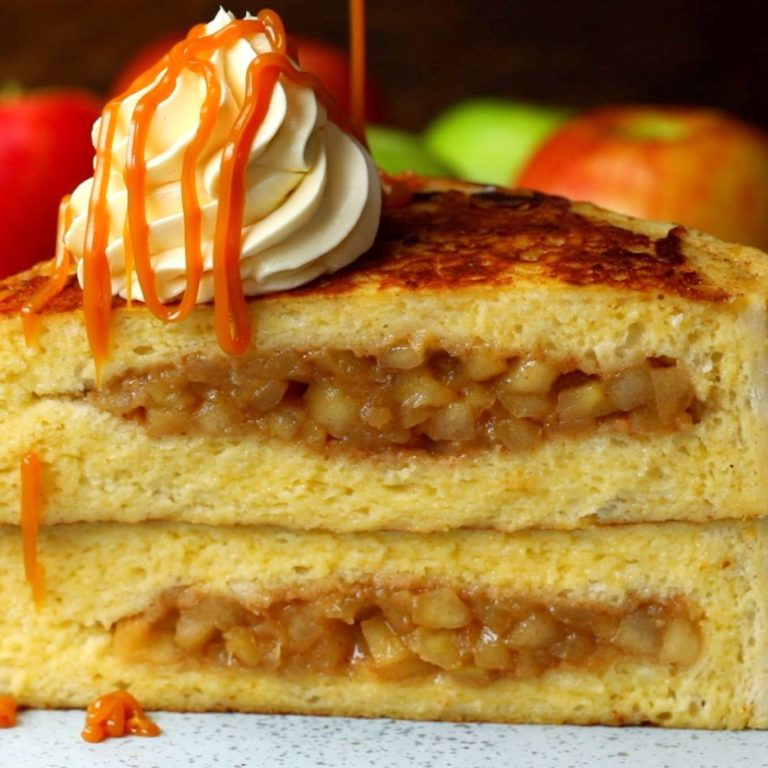 Stuffed Caramel Apple French Toast - Cooking TV Recipes
