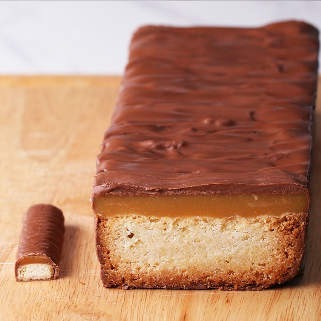 Giant Caramel Candy Bar Cake - Cooking TV Recipes