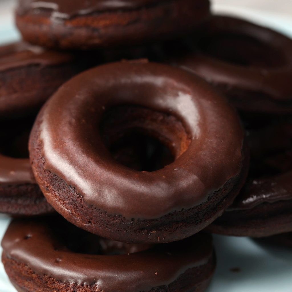 Glazed Chocolate Donuts - Cooking TV Recipes
