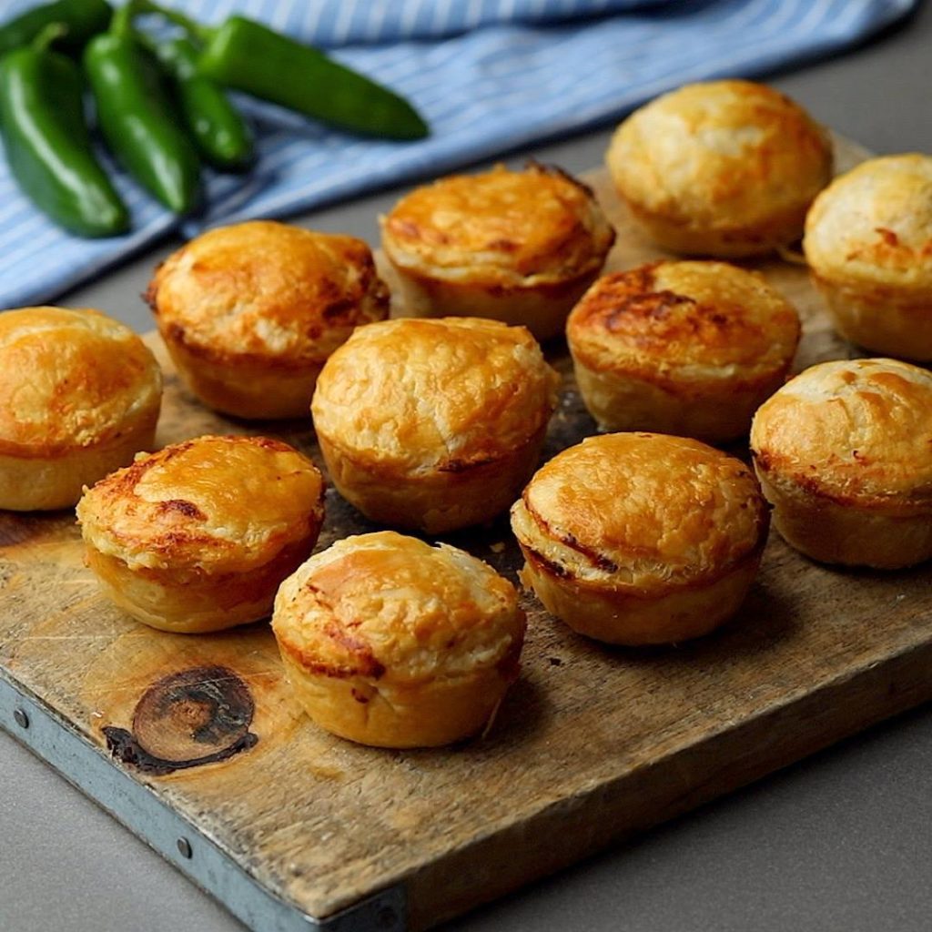 Mini Jalapeno Popper Chicken Pies - Cooking TV Recipes