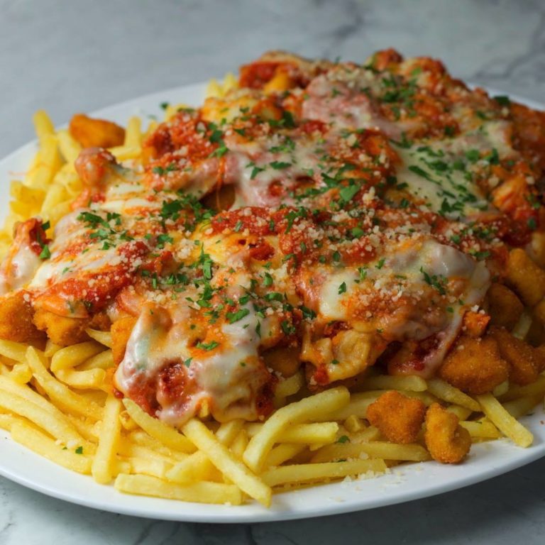 Chicken Parmesan Loaded Fries - Cooking TV Recipes