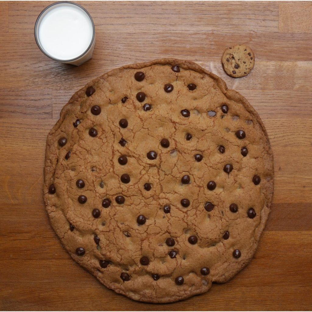 Jumbo Chocolate Chip Cookie - Cooking TV Recipes