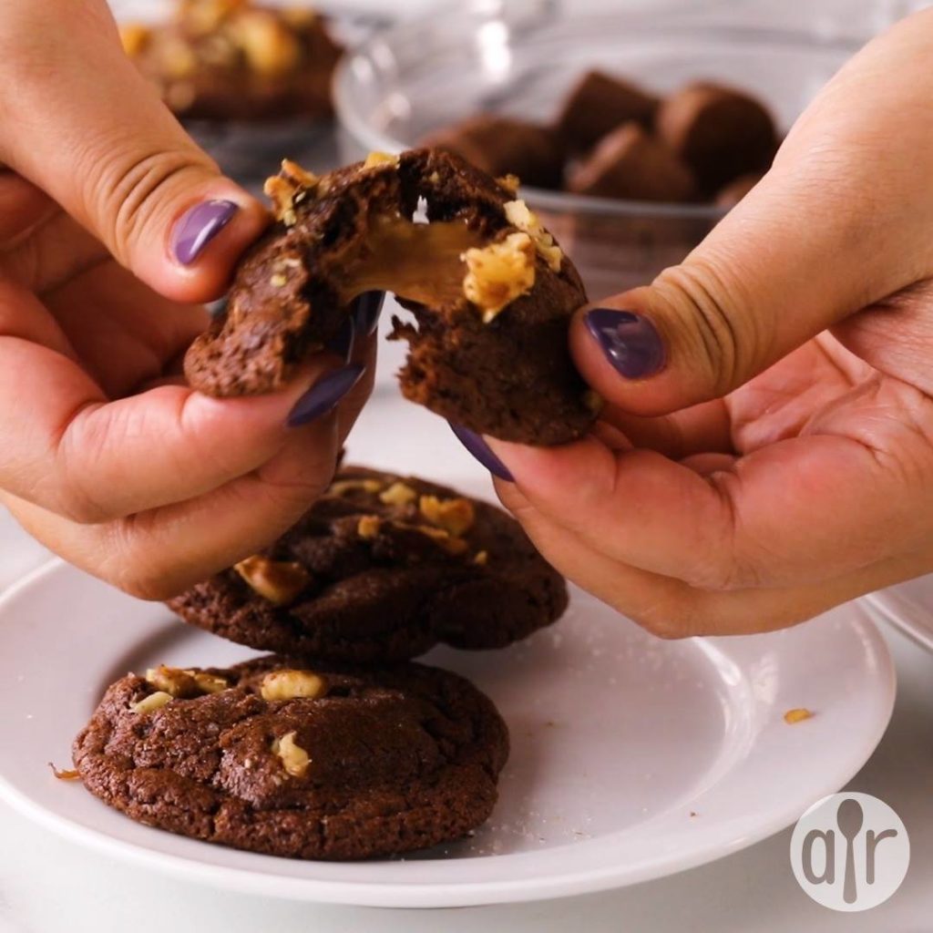 Caramel Filled Chocolate Cookies - Cooking TV Recipes
