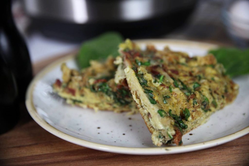 Instant Pot Crispy Frittata Florentine - Cooking TV Recipes