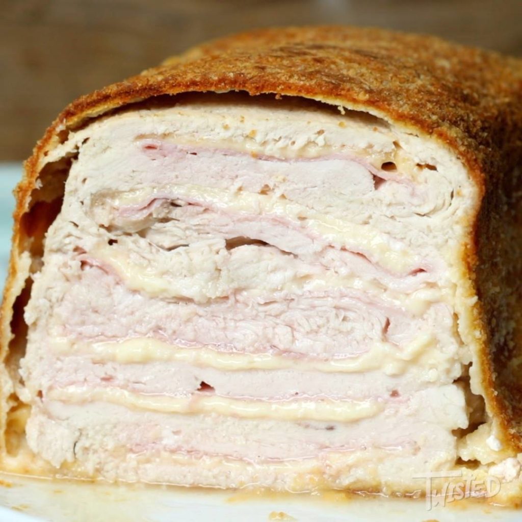 Giant Crispy Chicken Cordon Bleu - Cooking TV Recipes