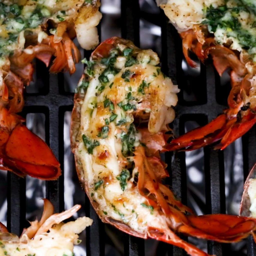 GRILLED LOBSTER TAILS WITH HERB GARLIC BUTTER - Cooking TV Recipes