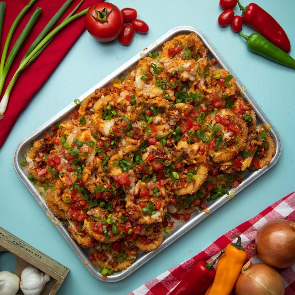 BBQ Chicken Loaded Onion Rings - Cooking TV Recipes