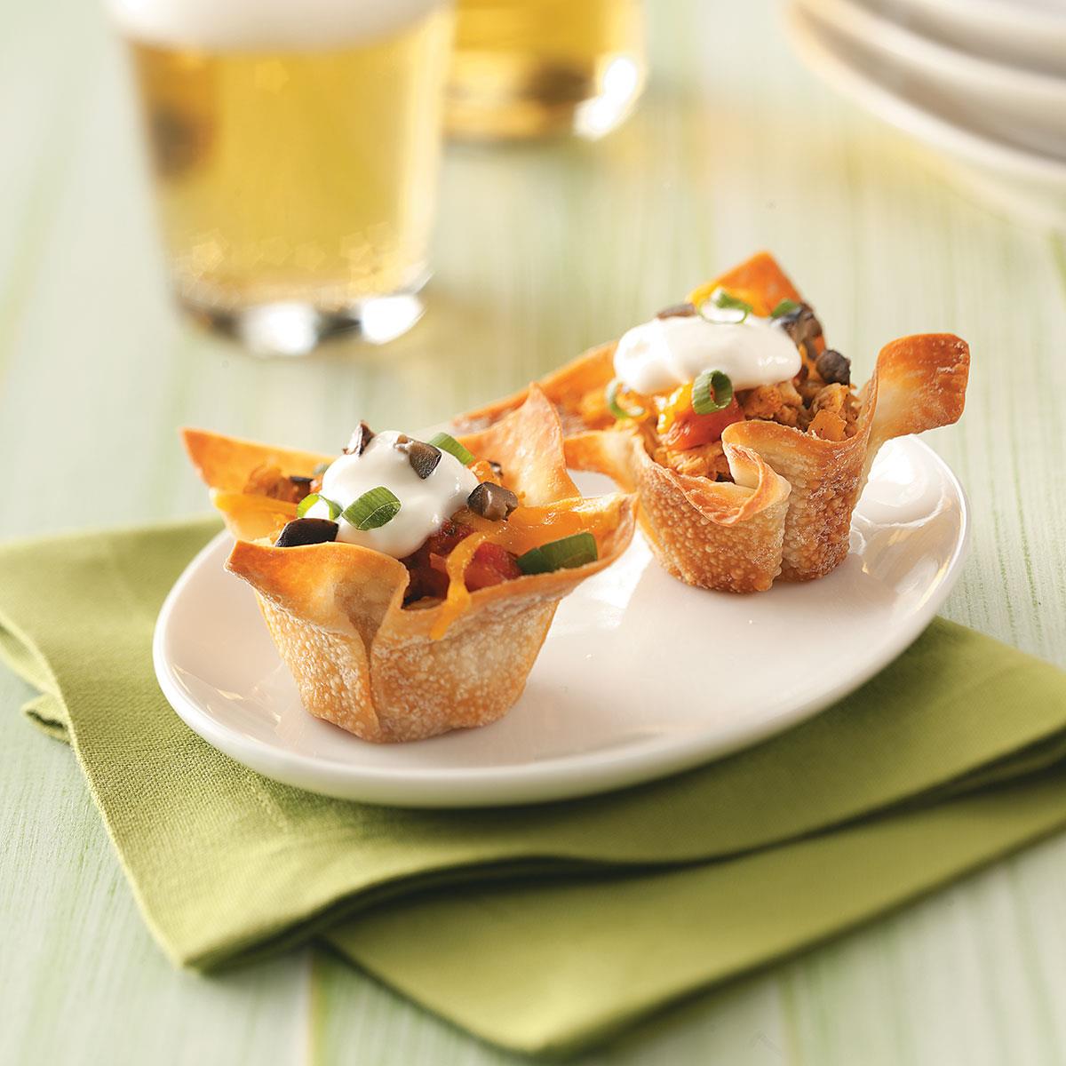 Chicken Taco Cups - Cooking TV Recipes